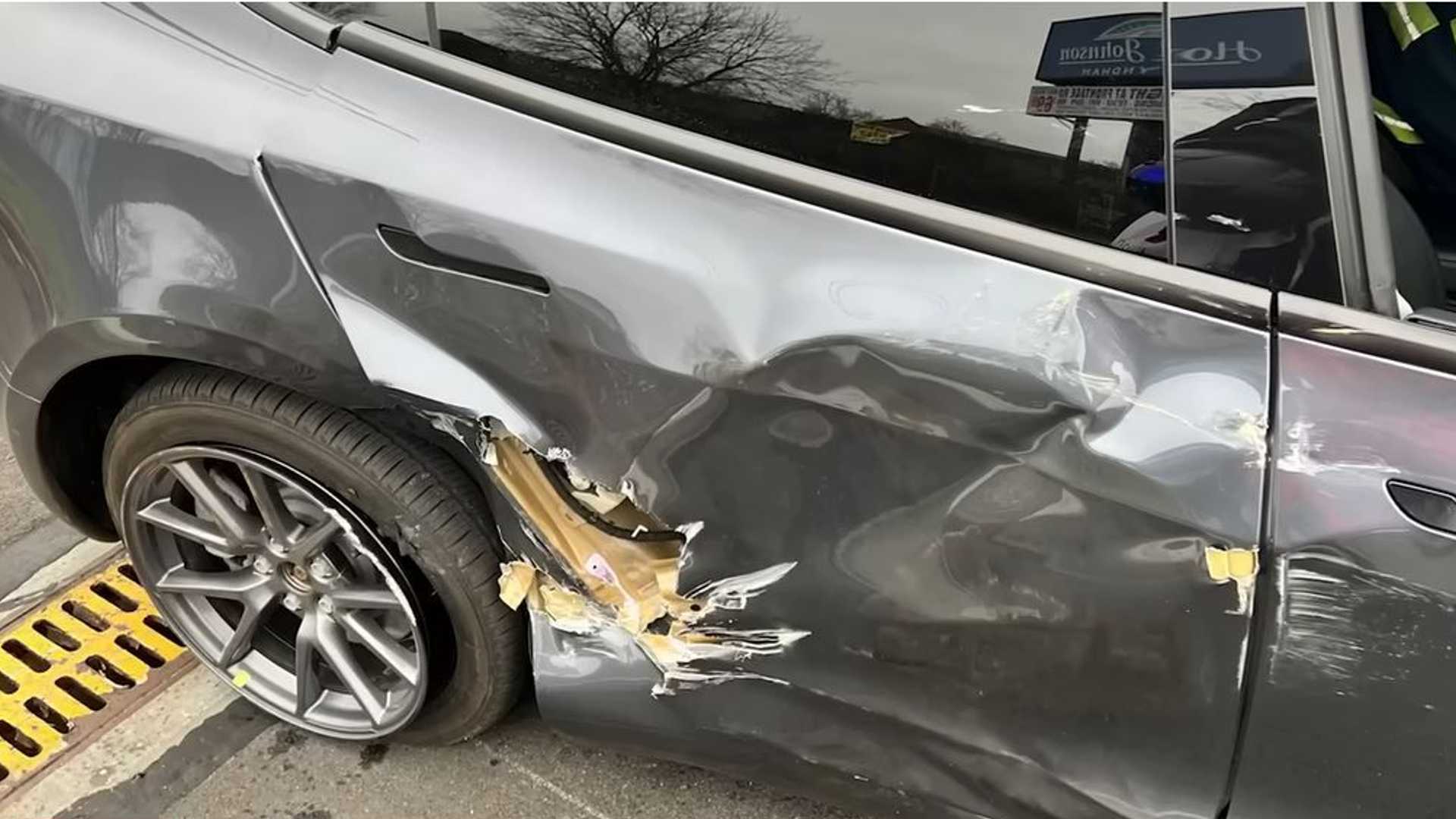 Tesla Destroyed By Crash With Box Truck, Repair Bill Is Shocking - EV ...